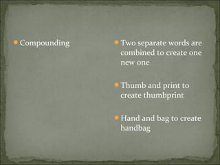 Language Change Terminology Revision | PPT