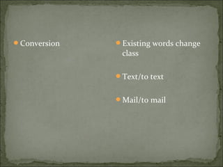 Language Change Terminology Revision | PPT