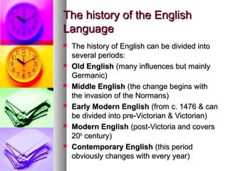 Language change timeline | PPT