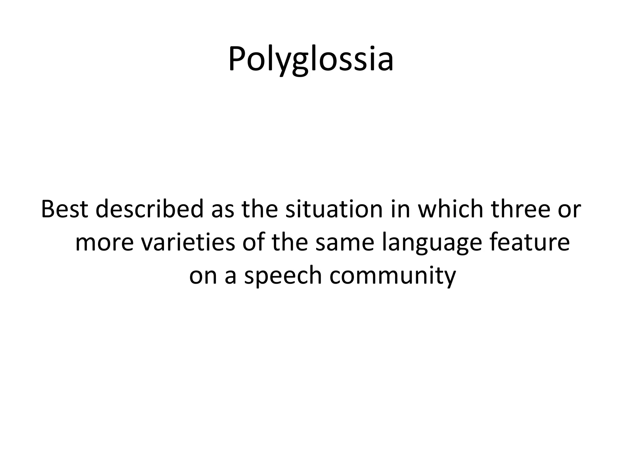 Language choice in multilingual communities | PPTX