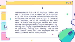 Language Choice in Multilingual Communities | PDF