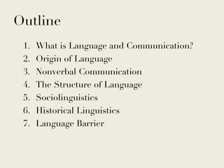 Language & Communication | PPT