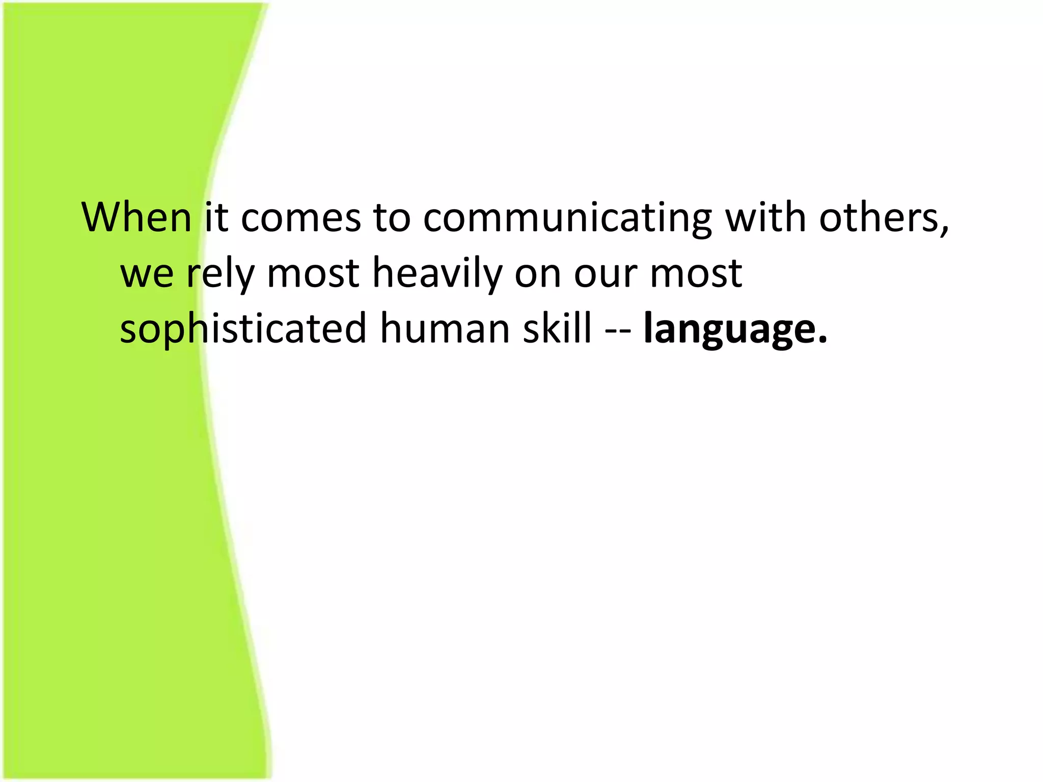 Language & Communication | PPTX
