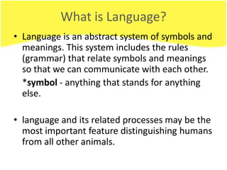 Language & Communication | PPTX
