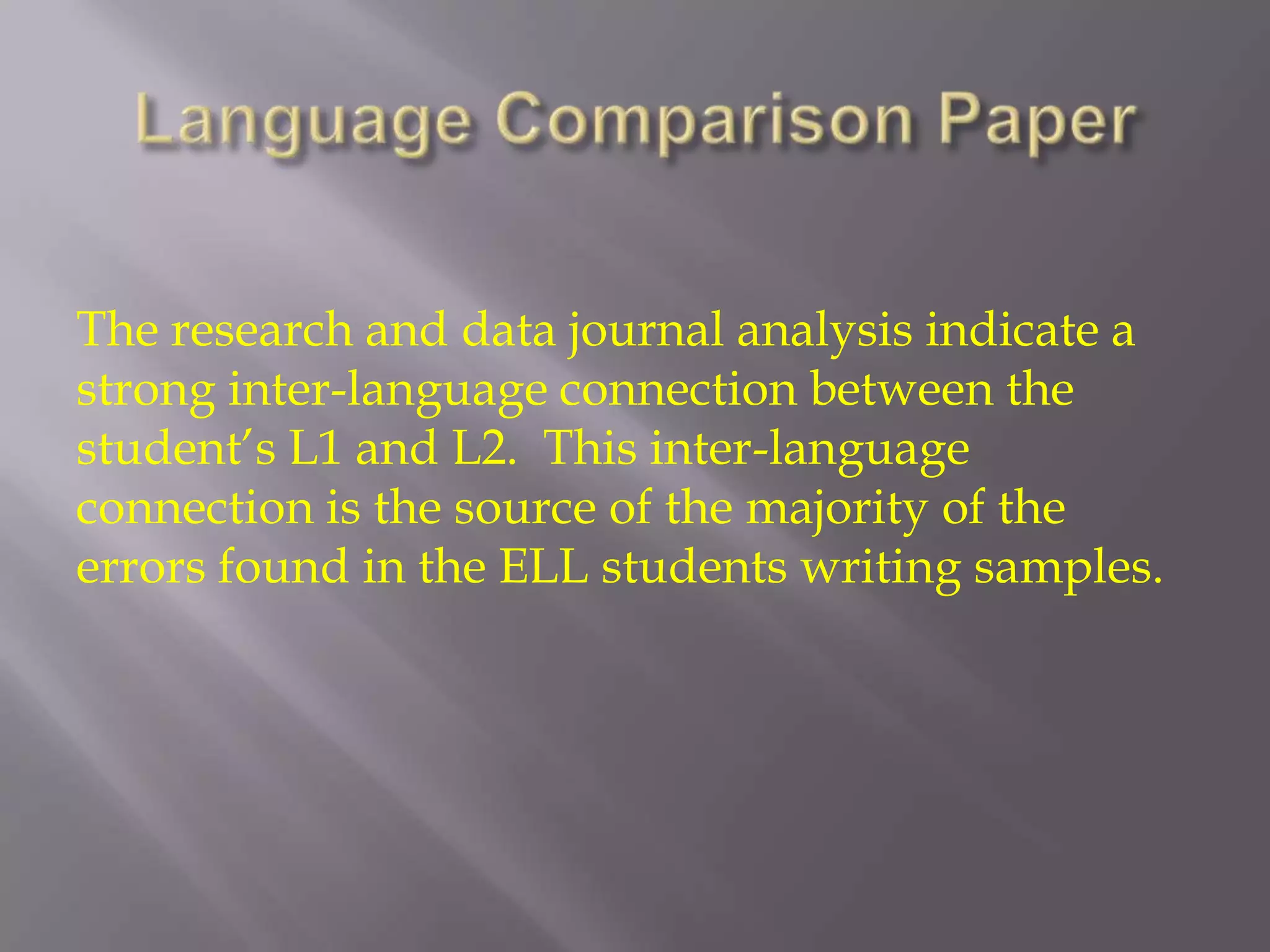 Language comparison poster | PPT