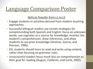 Language Comparison Poster | PPTX