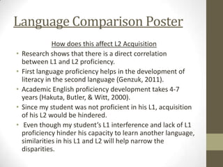 Language Comparison Poster | PPTX