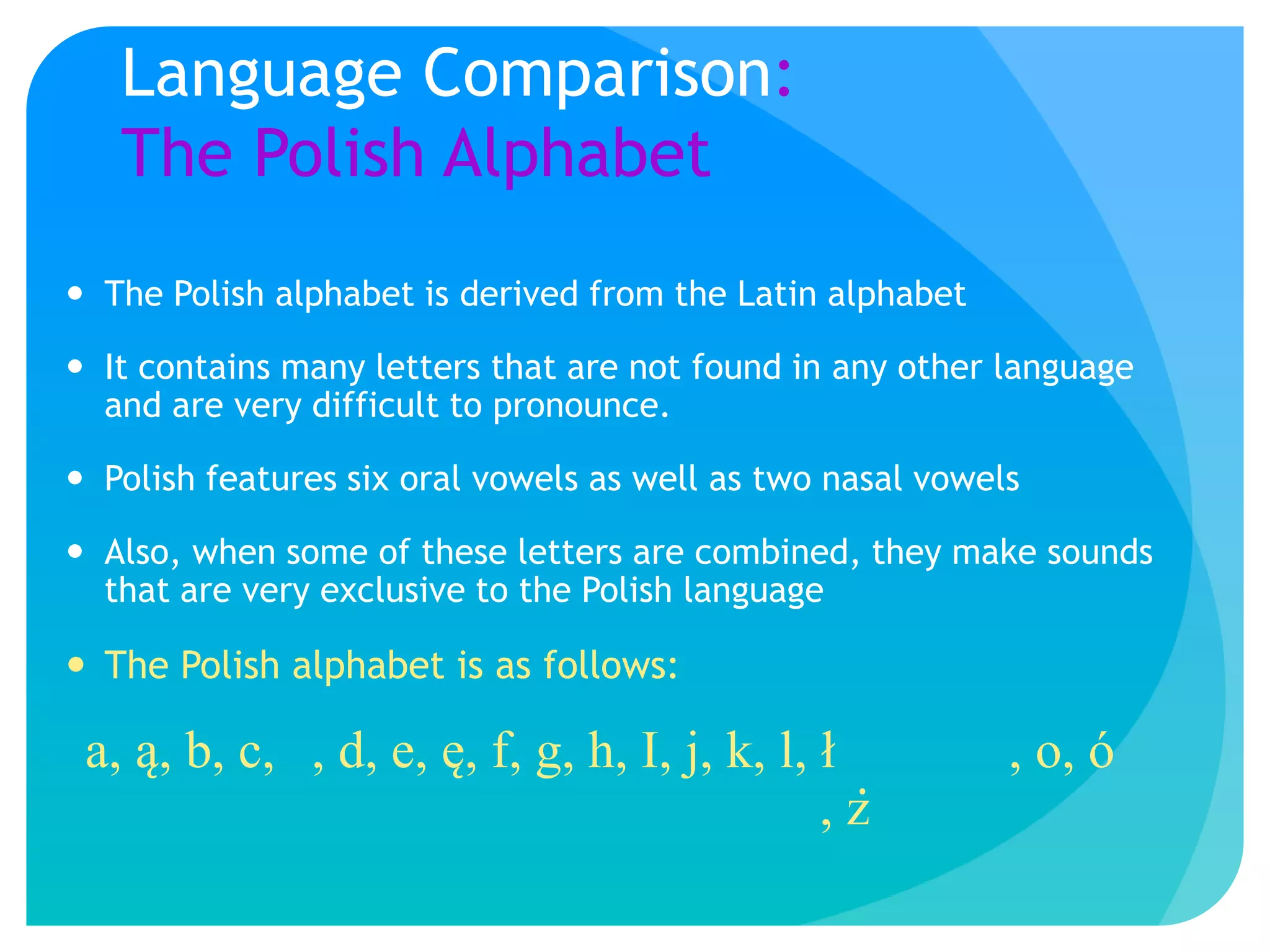 Language Comparison Poster2 | PPTX