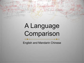 Language comparison powerpoint | PPTX