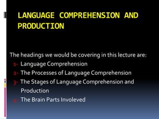 Language comprehension & production converted | PDF