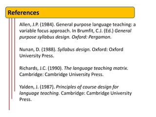 Language course design | PPTX