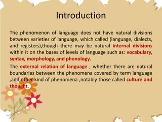 Language, culture and thought | PPTX