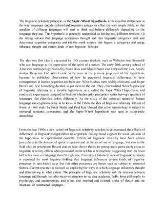 Language culture and world view (Long one) | PDF