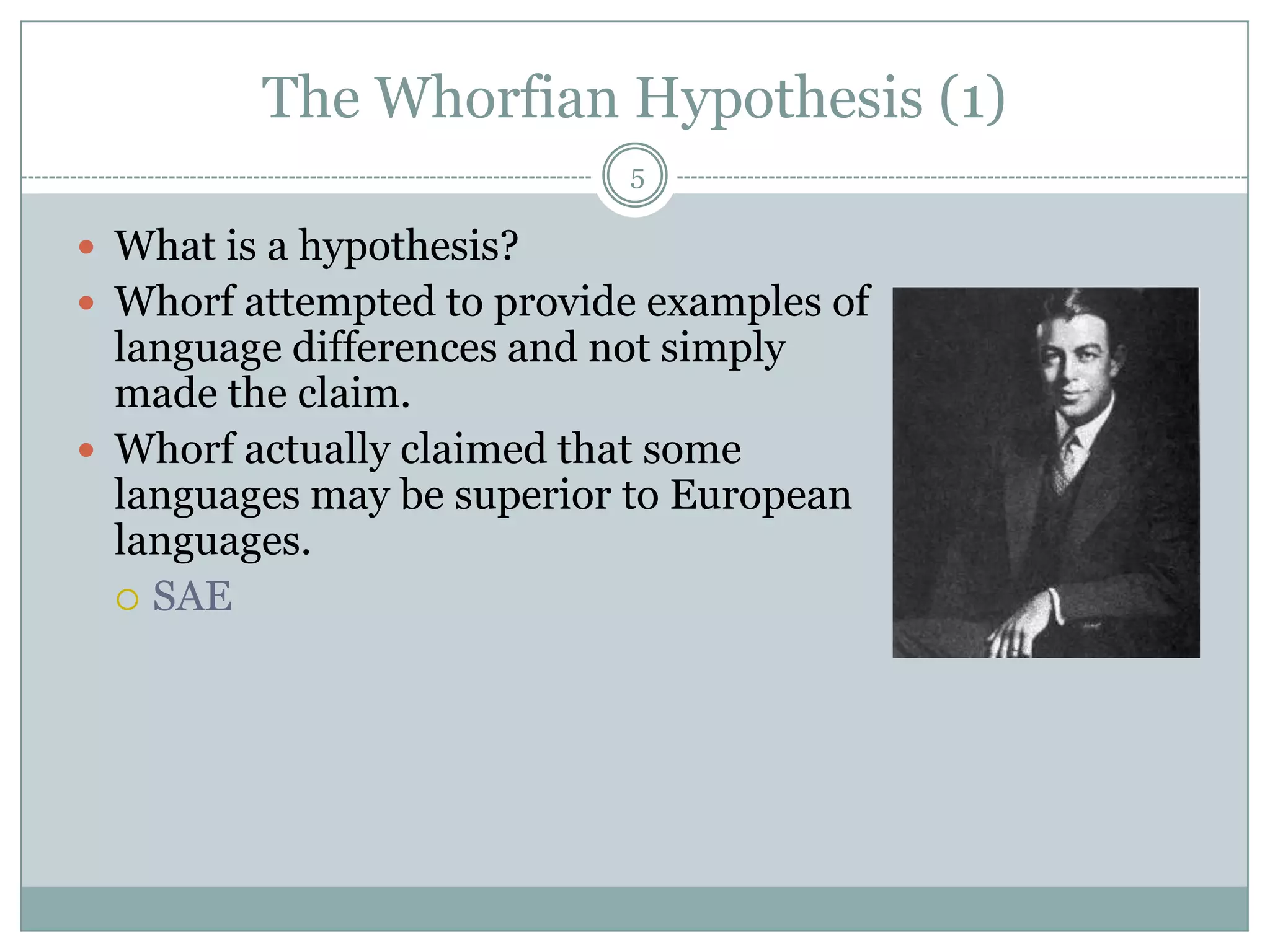 Language culture & thought | PPTX