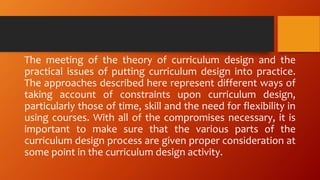 Curriculum and Material Development | PPTX