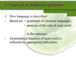 Language descriptions | PPT