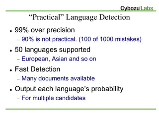 Language Detection Library for Java | PDF