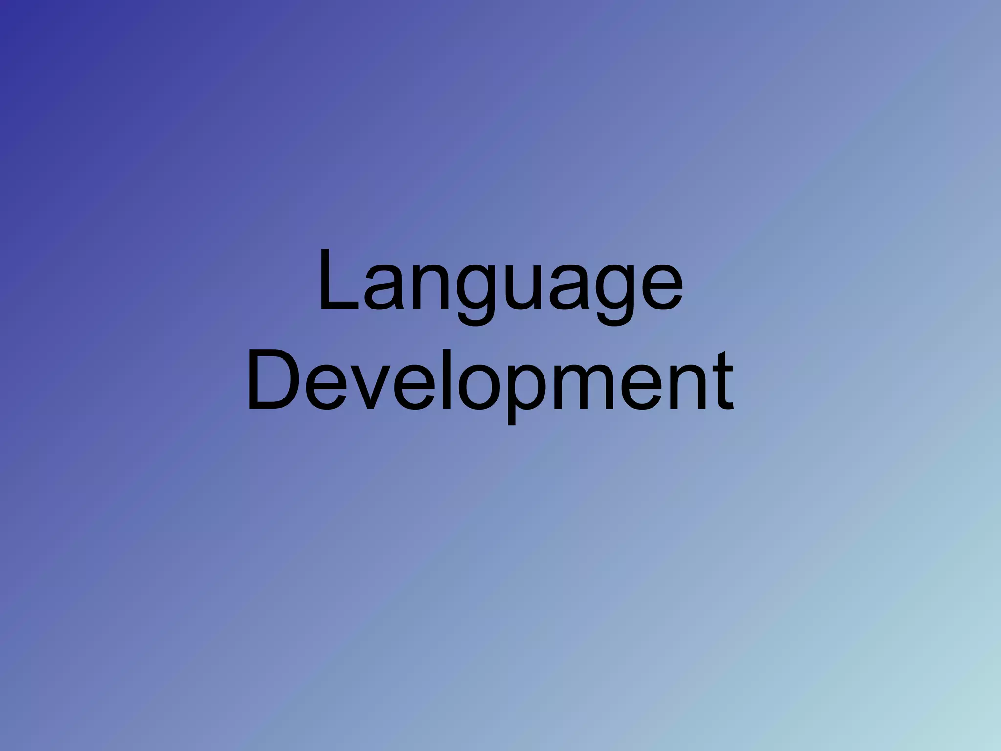 Language development | PPT