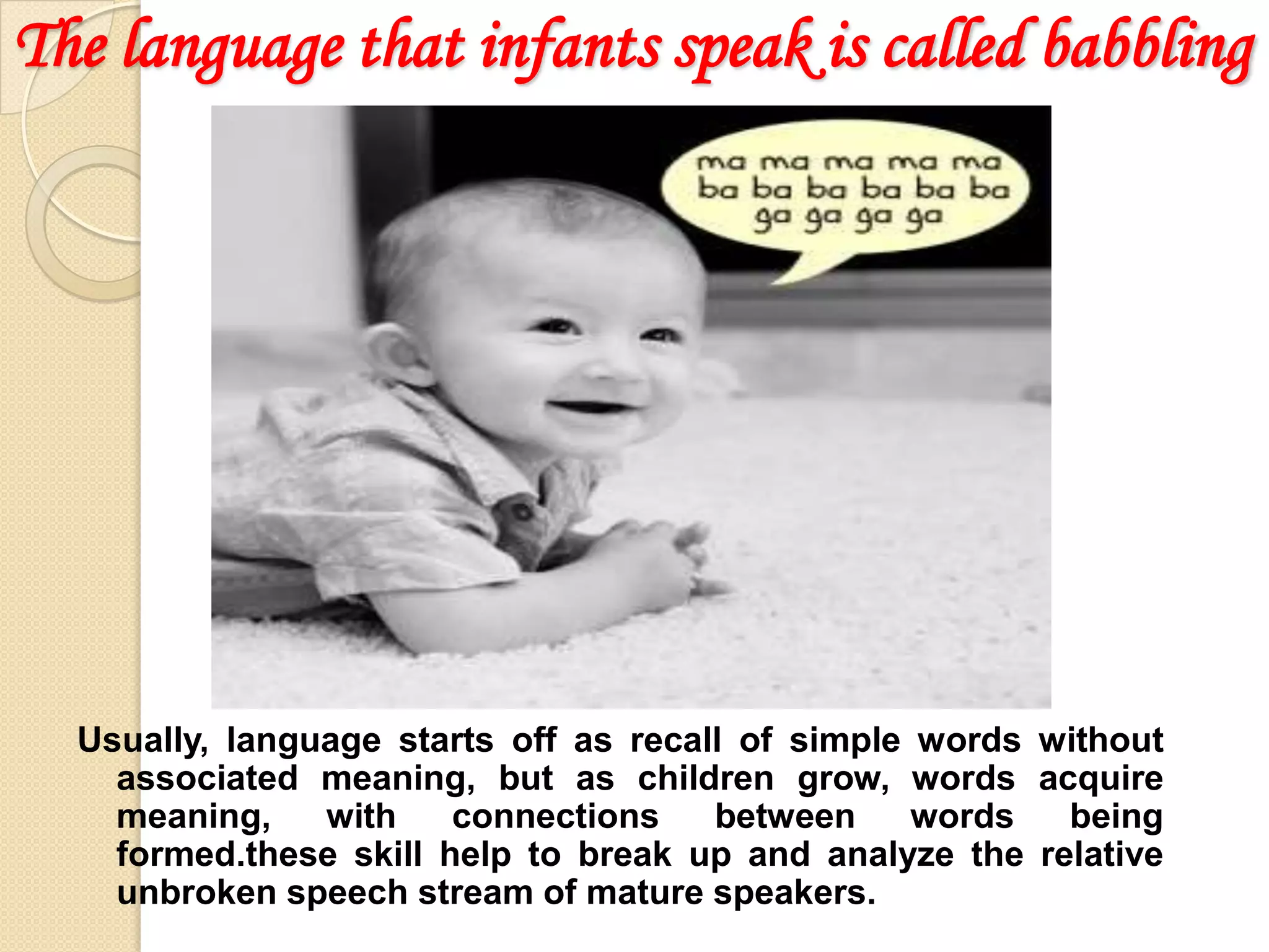 Language development in children | PPTX