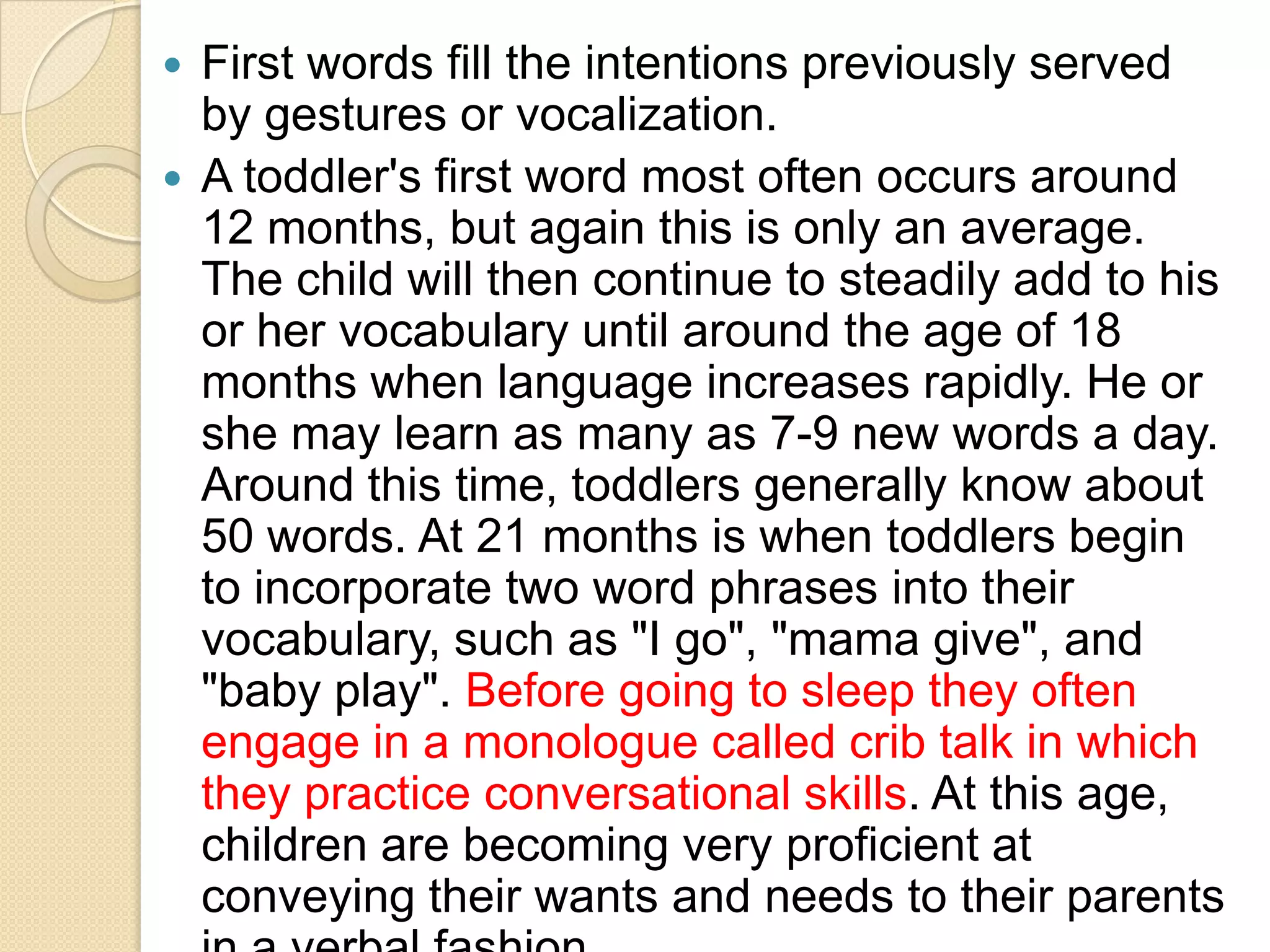 Language development in children | PPTX