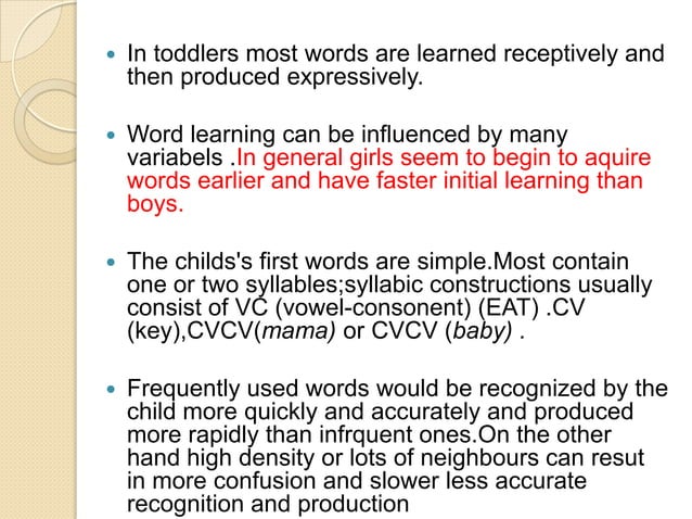 Language development in children | PPTX
