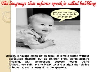 Language development in children | PPTX