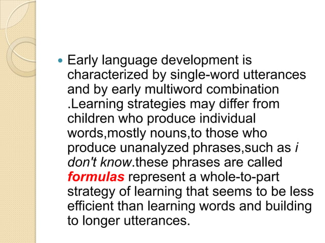 Language development in children | PPTX