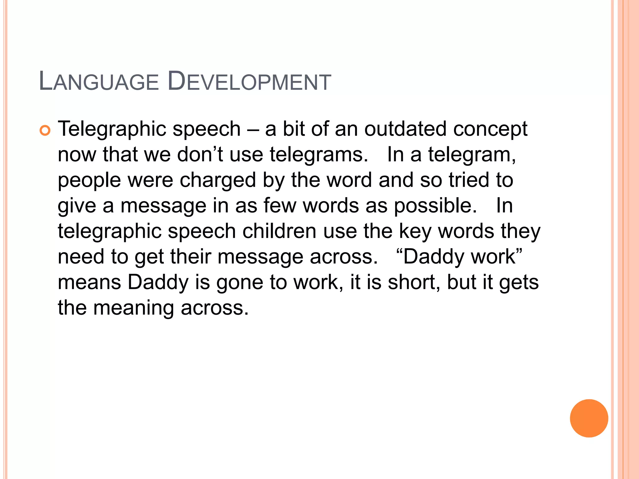 Language development | PPTX | Parenting Babies and Toddlers | Parenting