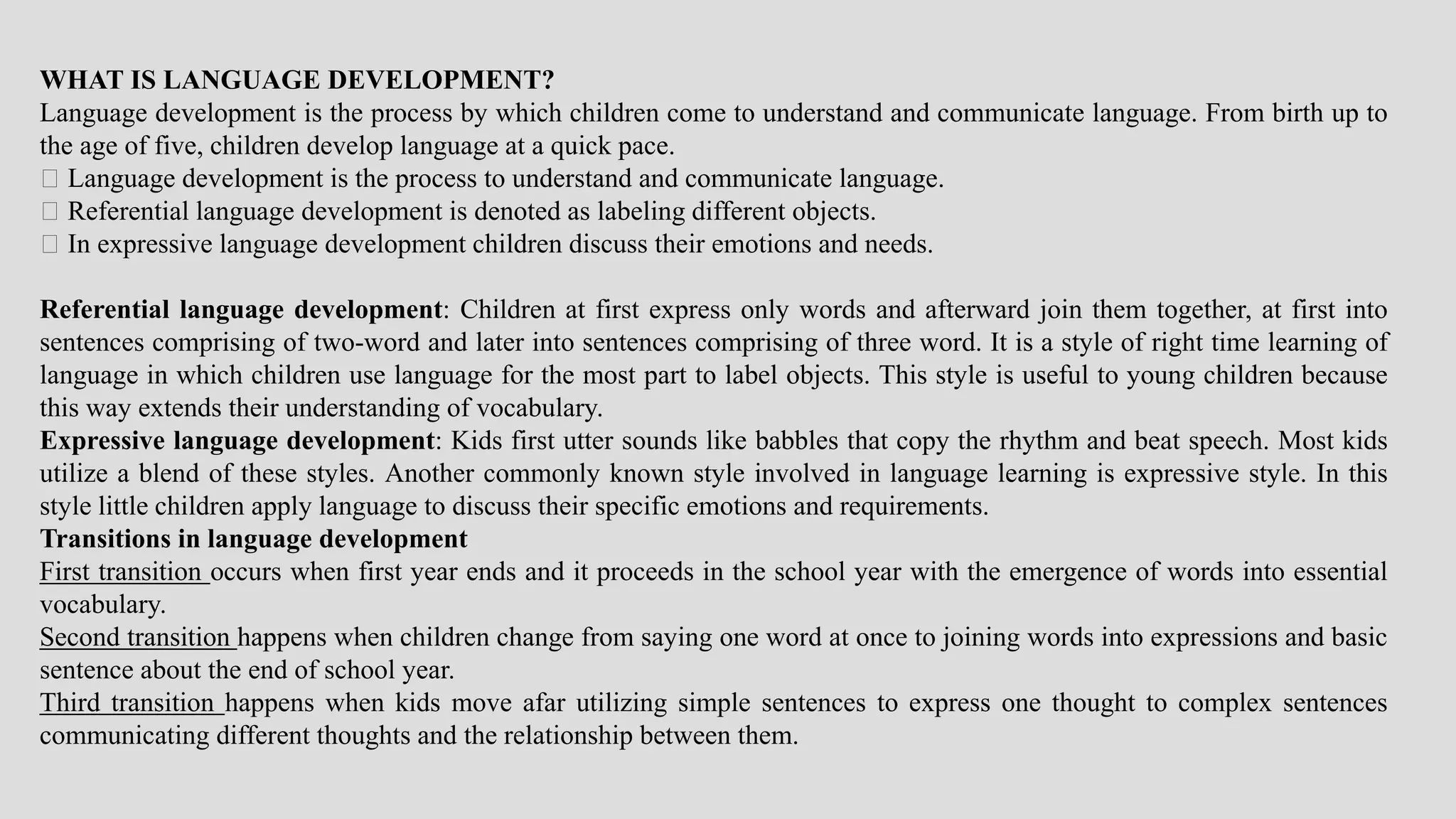 Language development | PPT