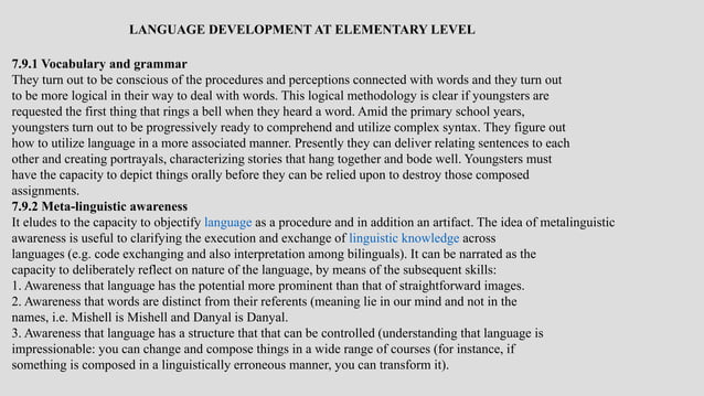 Language development | PPT