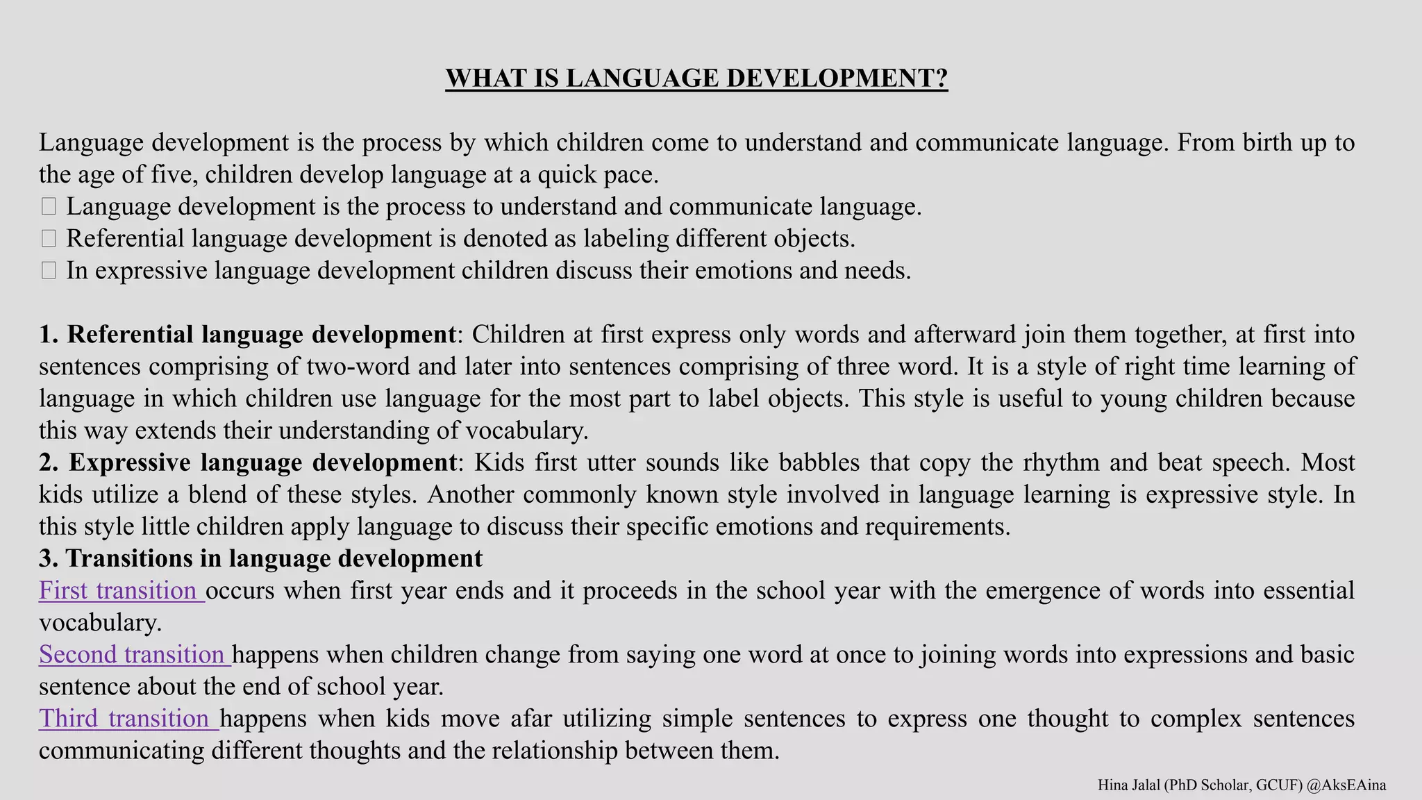 Language development | PPT