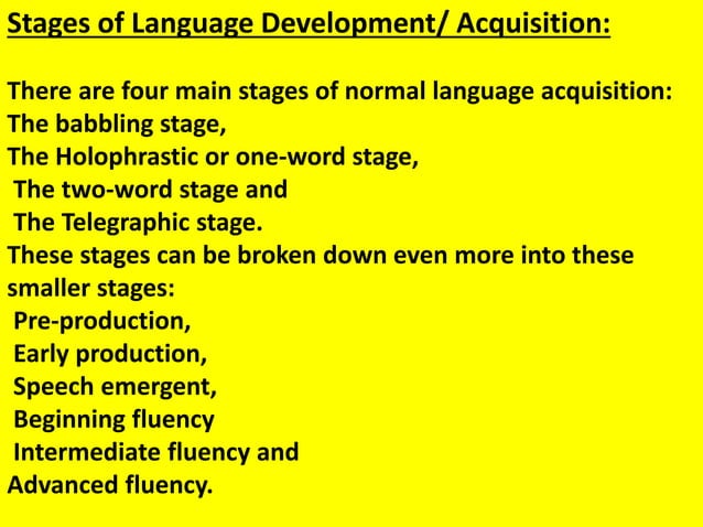 Language Development | PPT