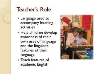 Language development among children of linguistic diversity | PPTX