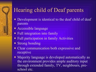 Language Development In Deaf Children | PPT