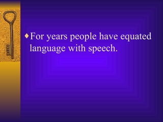 Language Development In Deaf Children | PPT