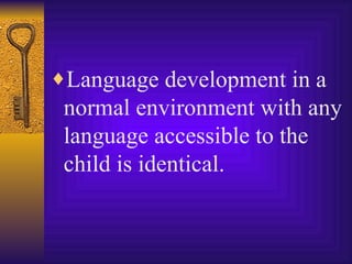 Language Development In Deaf Children | PPT