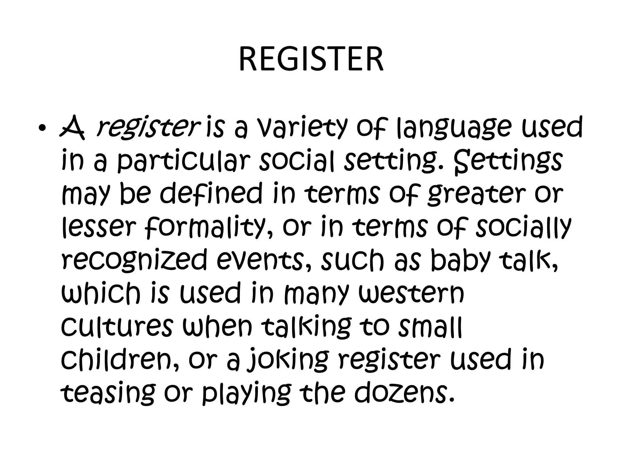 Language, dialect, and varieties | PPTX