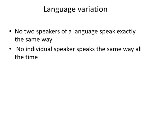 Language, dialect, and varieties | PPTX