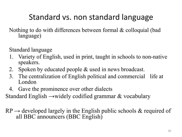 Language, dialect, and varieties | PPTX