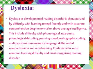 Language disorders in detail | PPTX