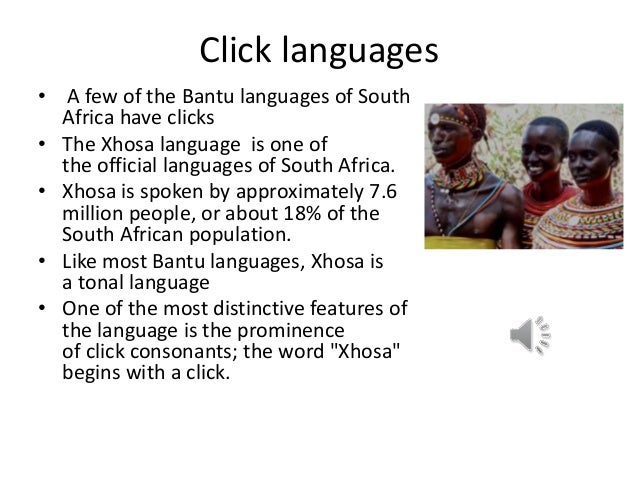 Xhosa Clicking Language