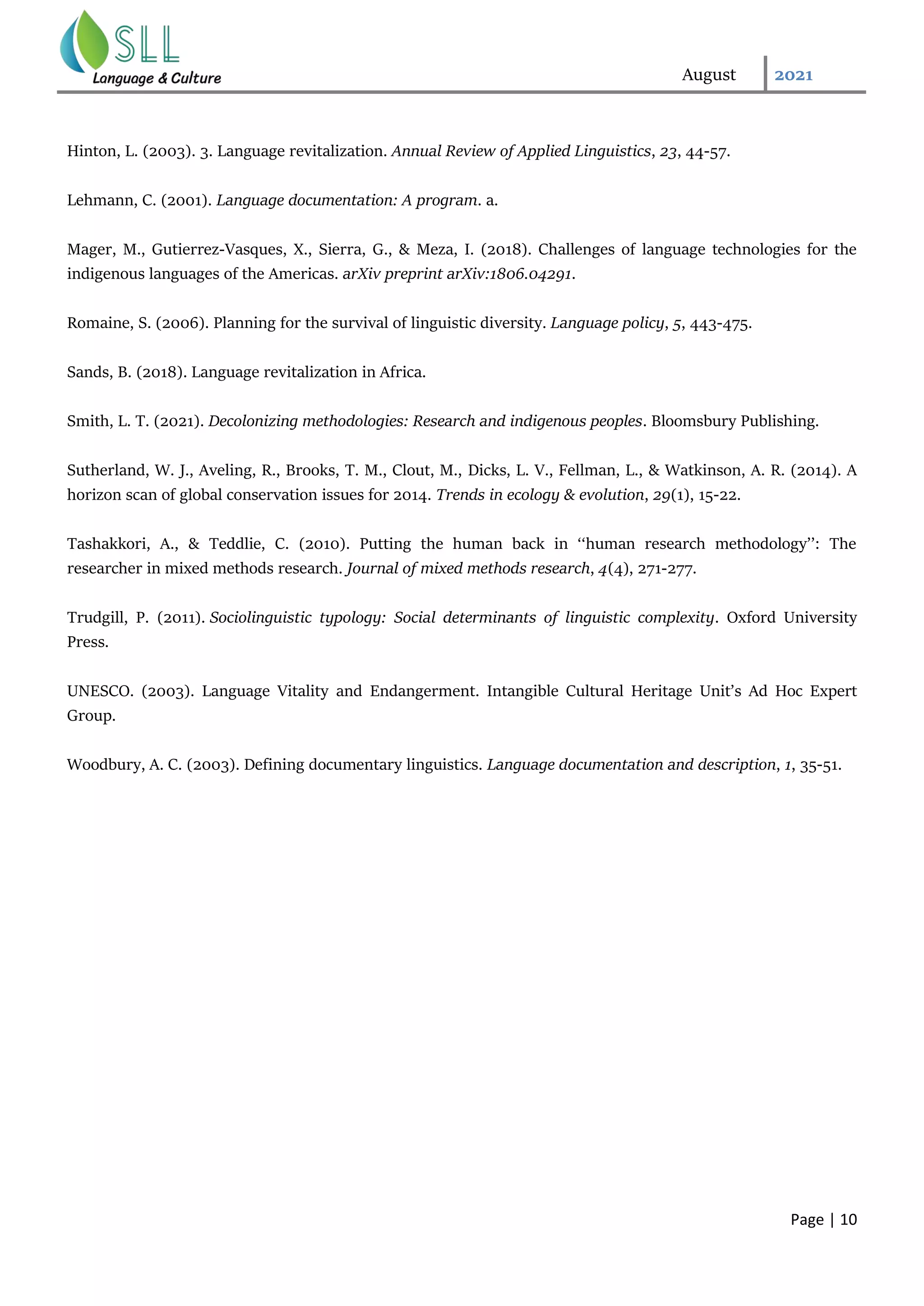 Language Documentation Accessibility in Indigenous Languages: A Study in the Chittagong Hill ...