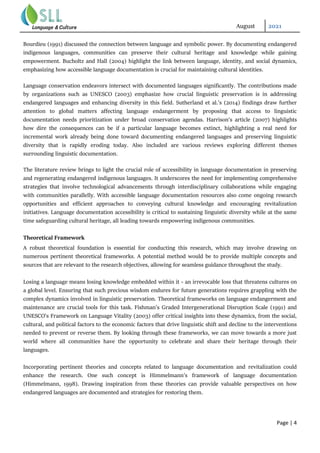 Language Documentation Accessibility in Indigenous Languages: A Study in the Chittagong Hill ...