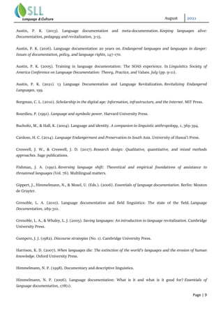 Language Documentation Accessibility in Indigenous Languages: A Study ...