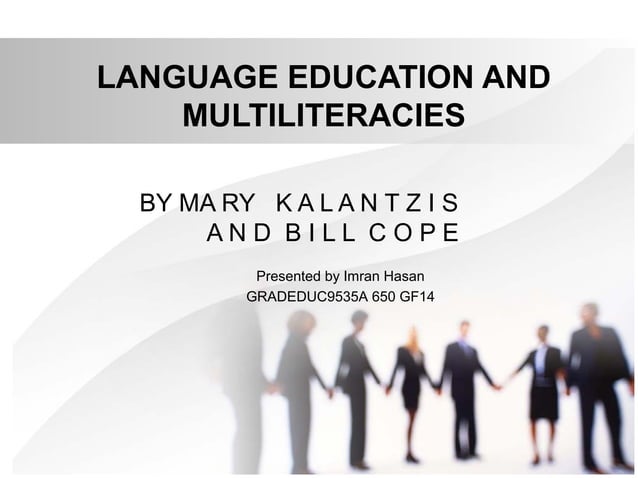 Language education and multiliteracies | PPT