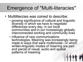 Language education and multiliteracies | PPT | Workshops and Classes ...