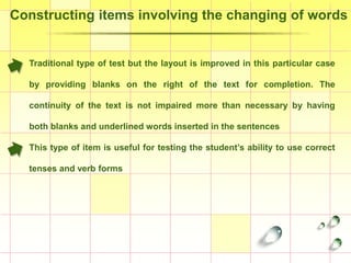 english evaluation Language elements | PPT