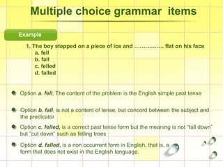english evaluation Language elements | PPT