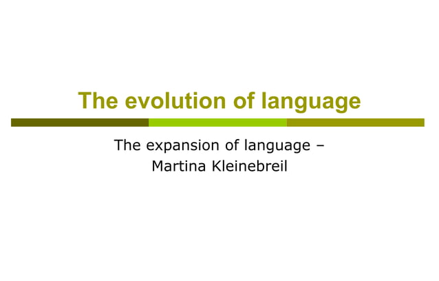 language emergence language emergencee.ppt
