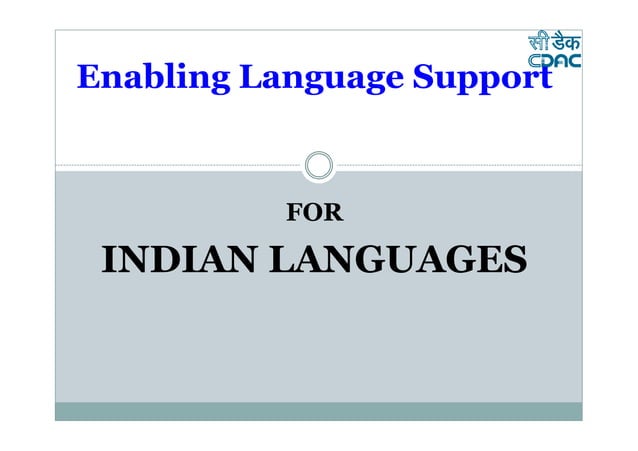 Language enabling | PPT